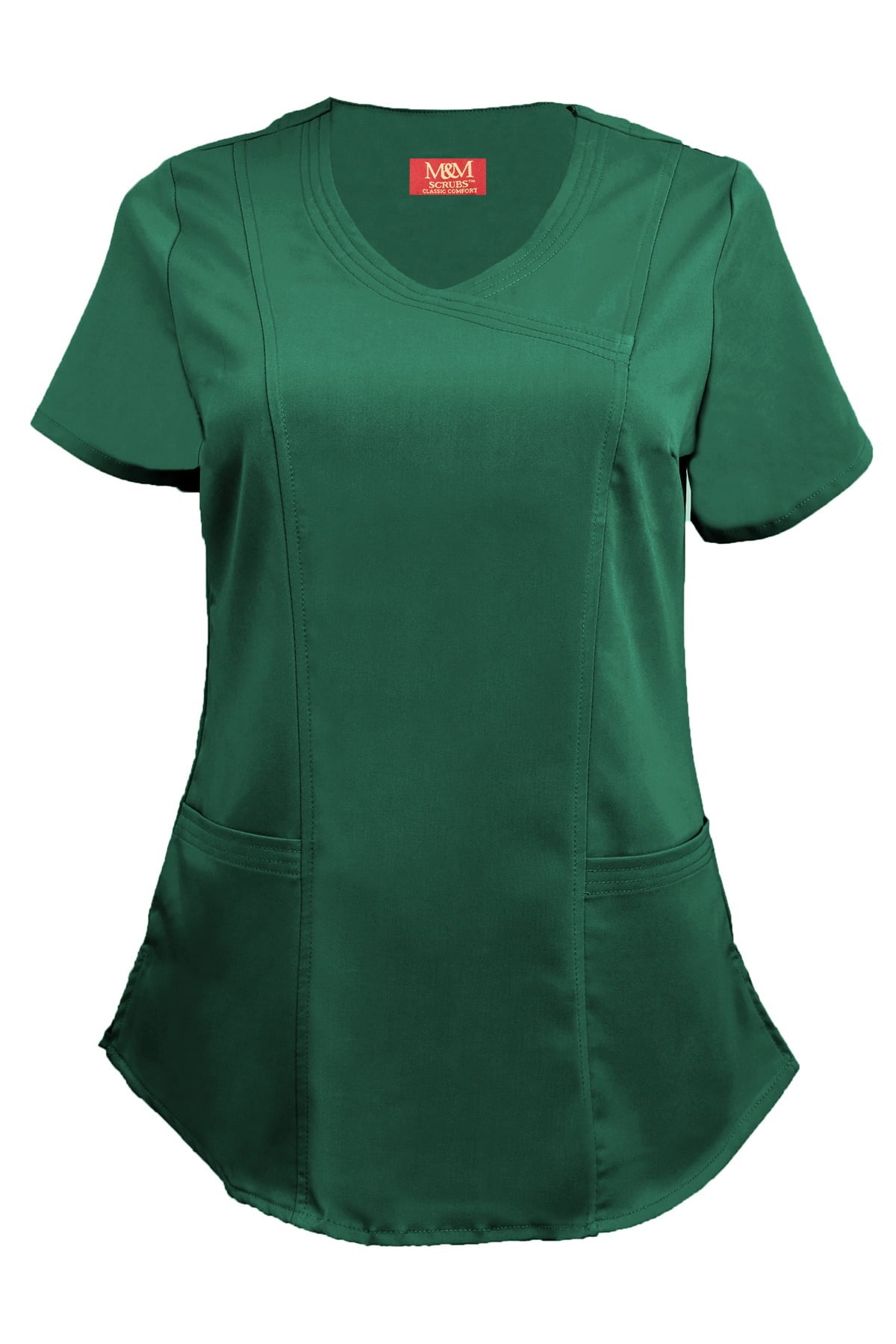 Natural Uniforms Women's Ultra Soft Stretch Mock Wrap Scrub Top 82011 ...