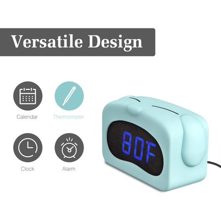 Kids Alarm Clock, Lovely Animal Alarm Clock with Silicone Case, USB ...