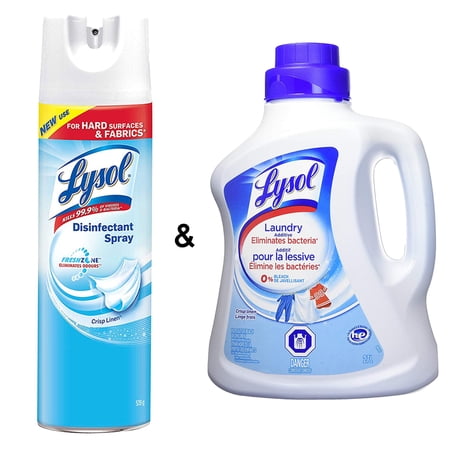 Lysol Disinfectant Spray, Crisp Linen, 539g, Disinfect and Eliminate ...
