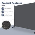 Room Divider Single Panel Privacy Screen, Wide Rolling Wall Divider ...