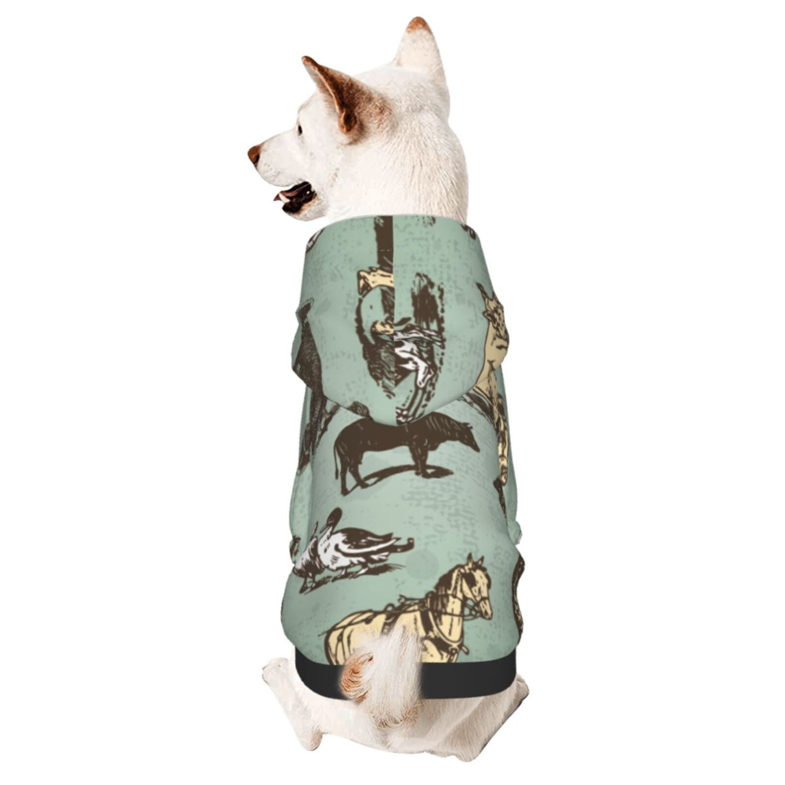 Balery Vintage Farm Animals Sudadera con Capucha para Perros Pequeños ...