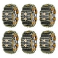 6PCS Anti Slip Tire Chains For Winter Driving Double Structure Enhanced ...