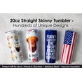 SBEMP American Flag Biker Design 20Oz Straight Skinny Tumbler ...