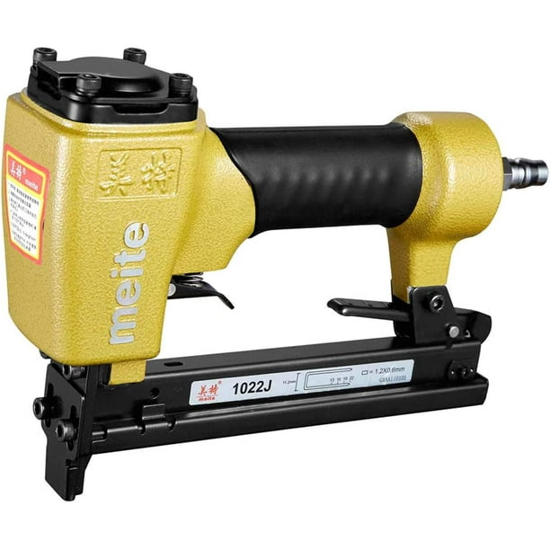 meite 1022J Pneumatic Upholstery Stapler Fine Wire Staple Gun, Uses 20 ...
