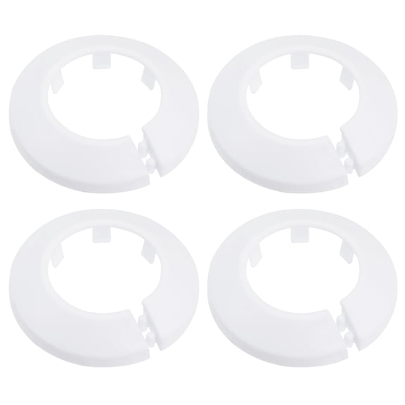 Uxcell 63mm PP Plastic Water Pipe Cover Decoration 2 Pack White ...