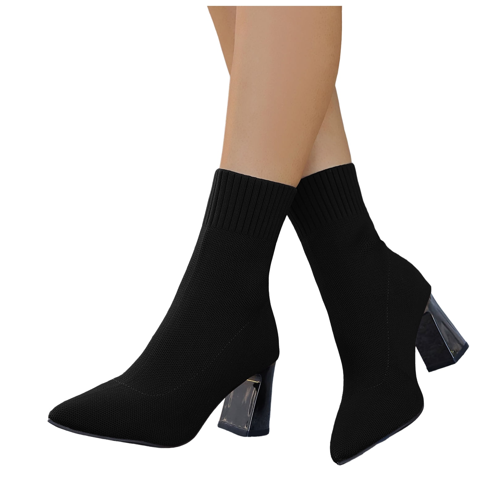Click here for Oyedens Womens Slip On Socks Dress Boots For Ladie... prices