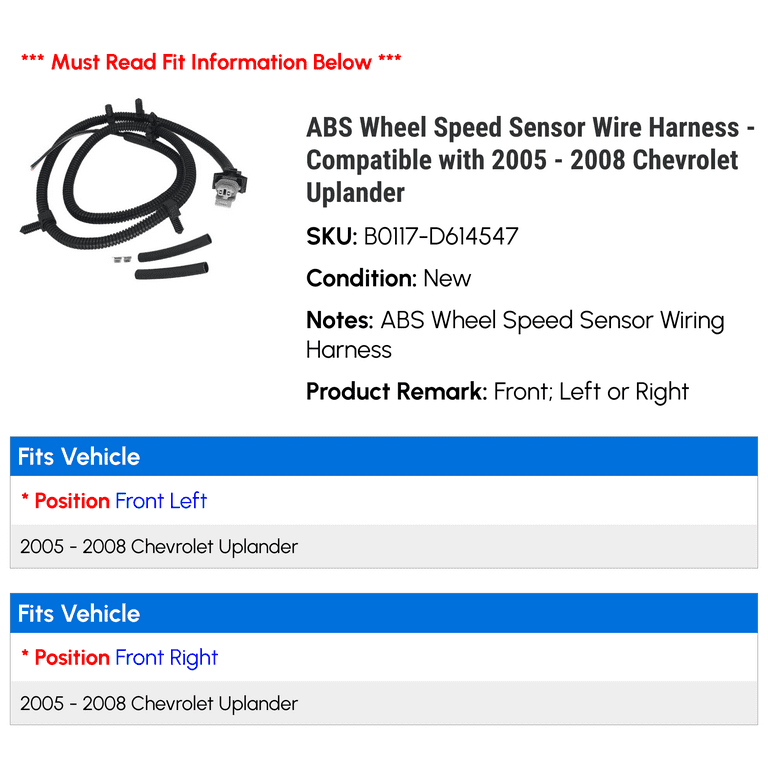 2005 Chevy Uplander Abs