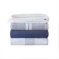 Better Homes & Gardens 4 Piece Waffle Kitchen Towel, Washed Indigo ...