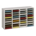 Safco Grey 36 Compartment Wood Adjustable File Organizer - Walmart.com