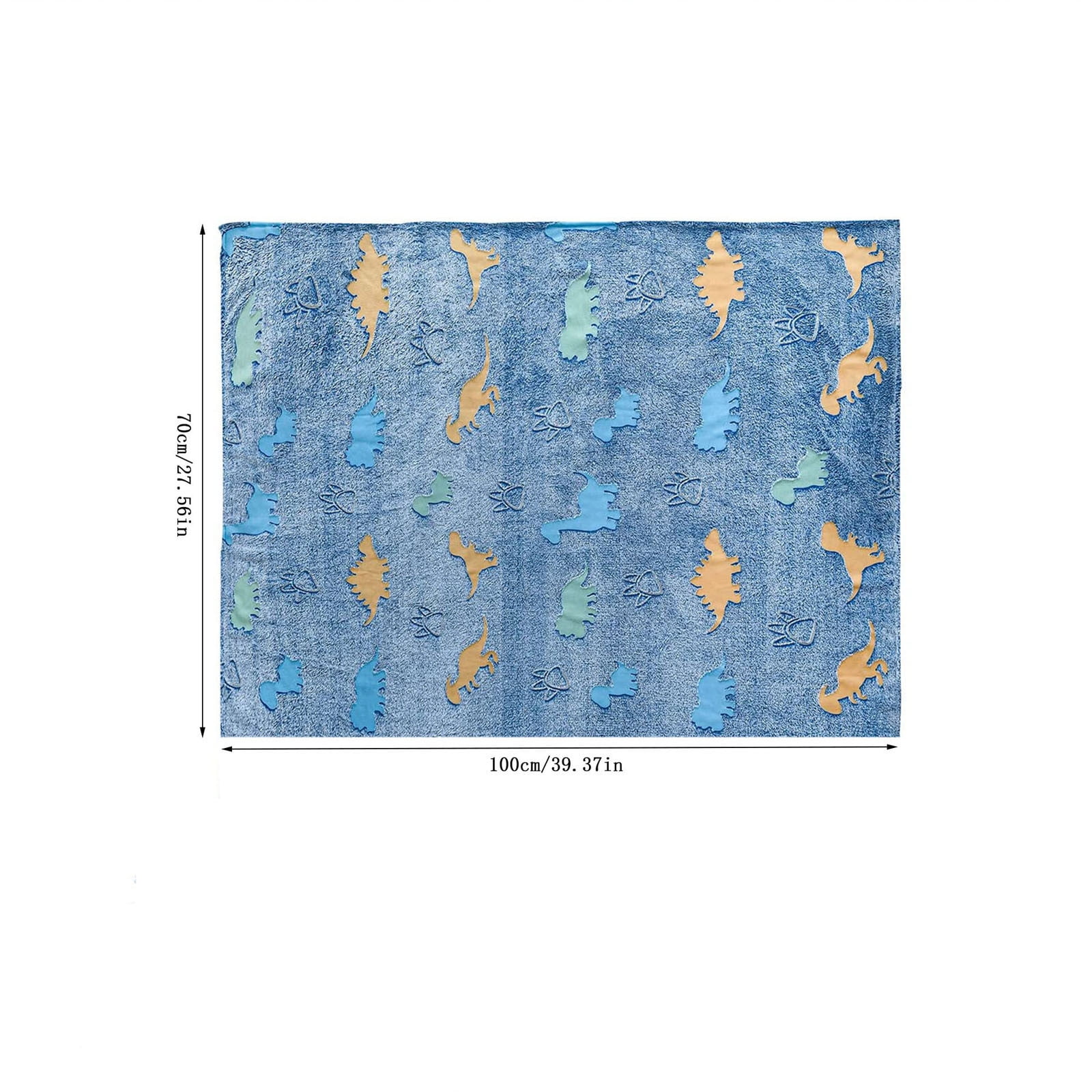 Agiferg Dinosaur Glowing Blanket Fluorescent Comfortable Dinosaur Blanket Flannel Air Conditioning Cover Blanket Childrens Night Light Blanket Free S