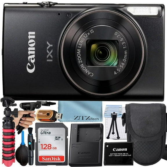 Canon PowerShot ELPH 360 HS Digital Camera | 20.2MP CMOS Sensor, 12x ...