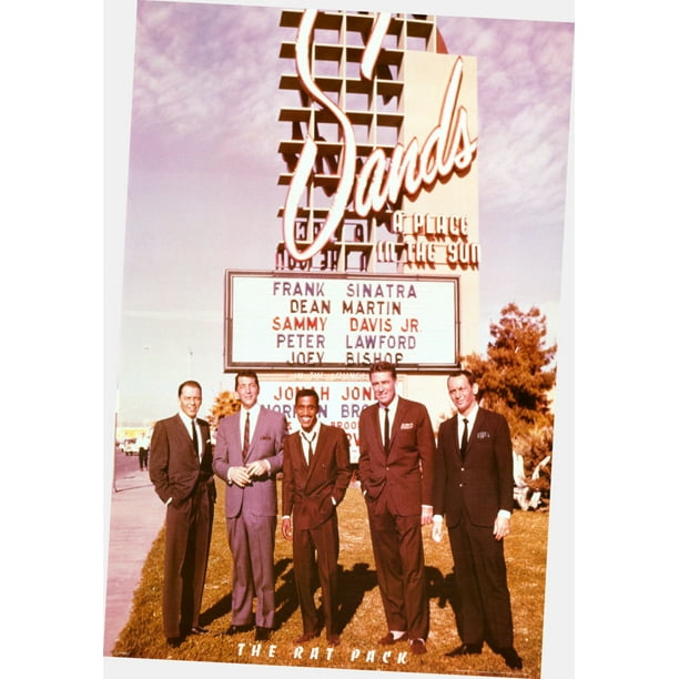 Rat Pack Poster 27"x40" 27x40 Sands Las Vegas Multi-Color Square Adults ...
