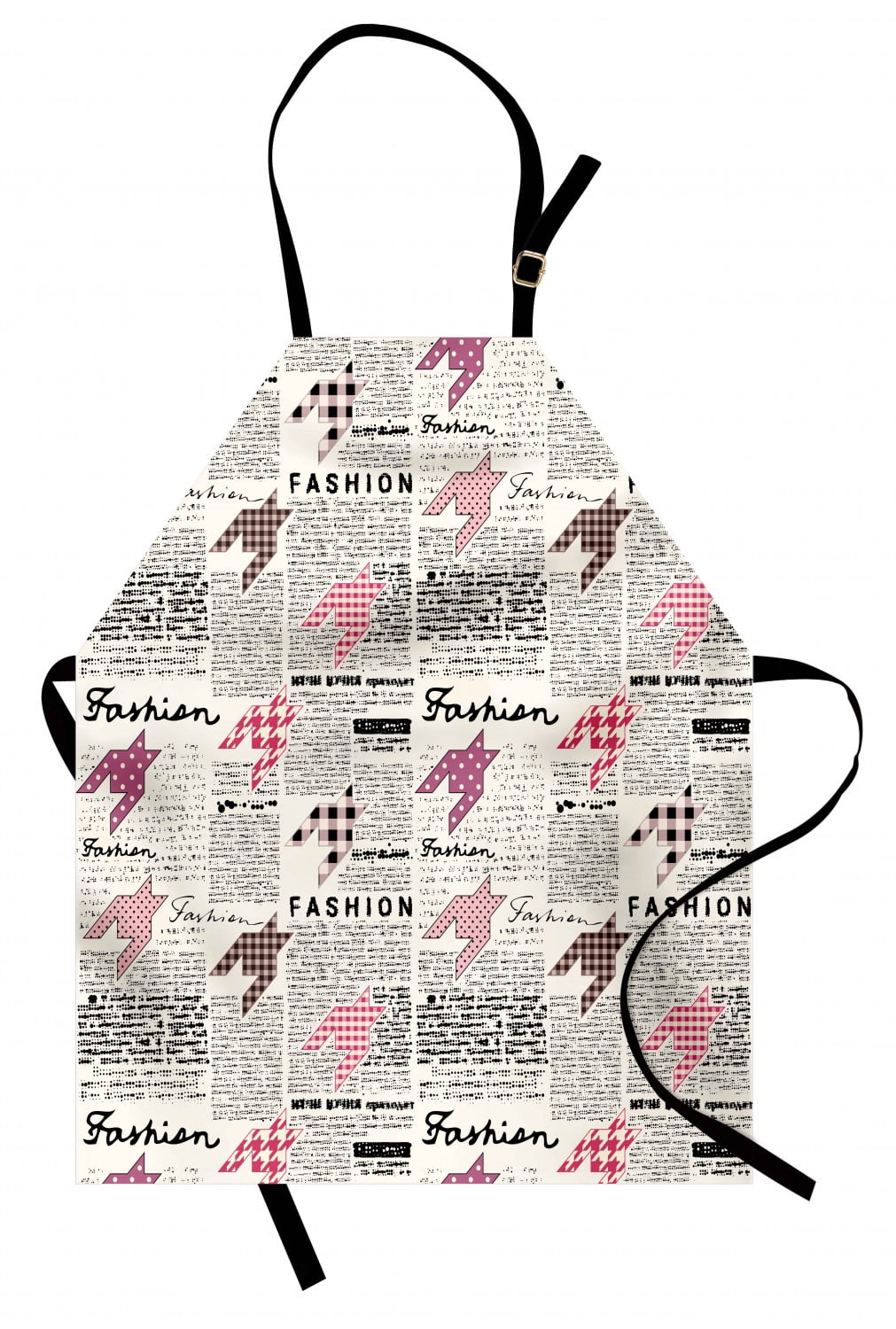 Newspaper Apron Retro Style Newspaper Pages with Colorful Ornamental ...