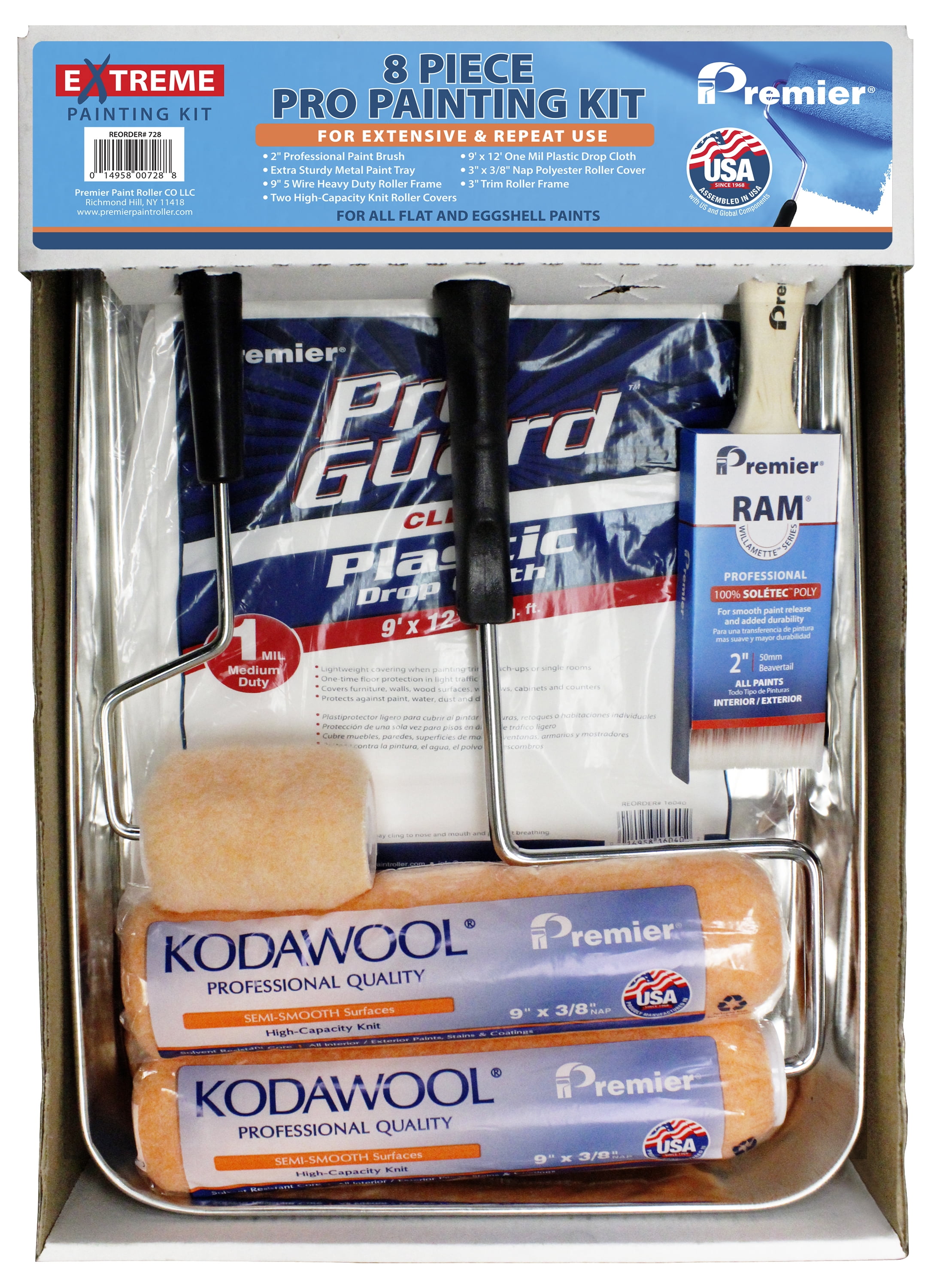 Premier Paint Roller 8-Piece Professional Painting Kit - Walmart.com