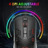 Walmart RGB Gamer Computer Light, Wired Gaming Mouse, 2400DPI 4 Levels ...