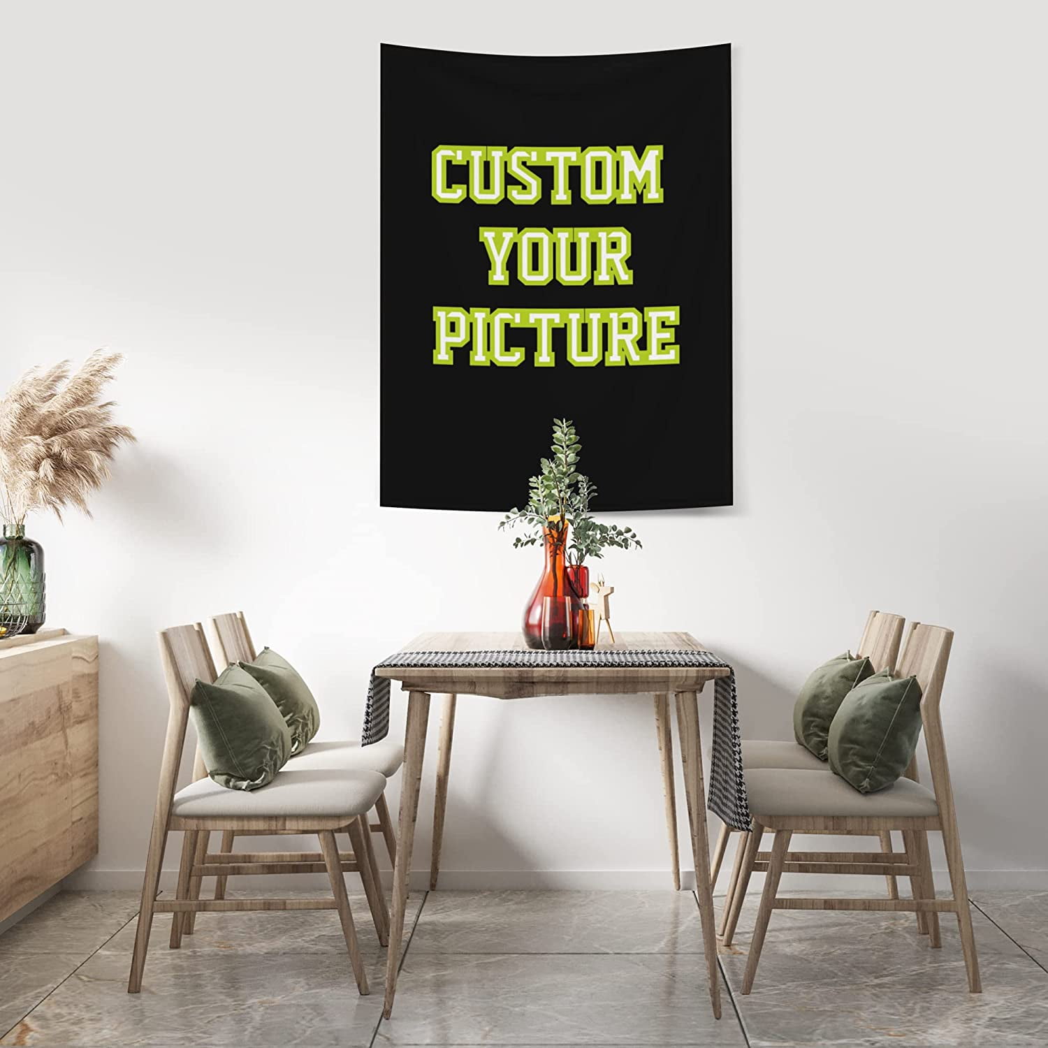 Minhin Various Sizes Custom Tapestry Upload Image & Signs Customize for ...