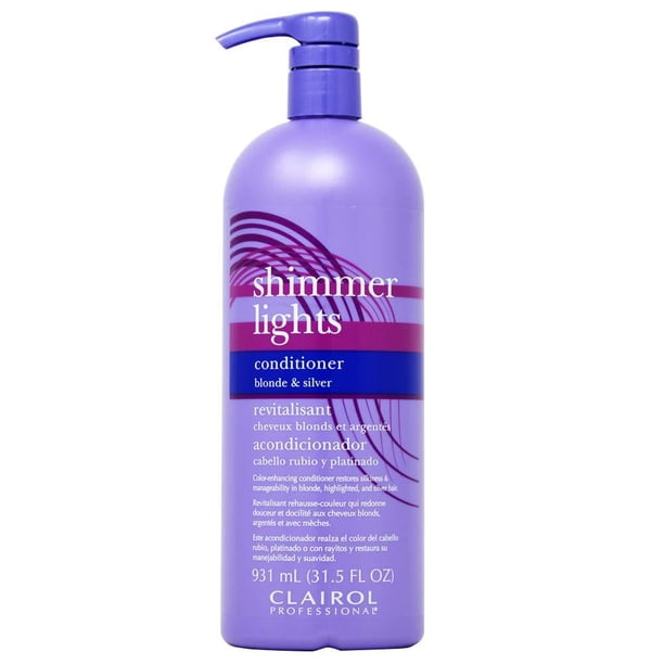 Clairol Shimmer Lights Conditioner, Blonde & Sliver, 32 Oz. - Walmart.com