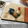 CounterArt "Rooster" 4-Pack Reversible Flexible Plastic Tabletop ...