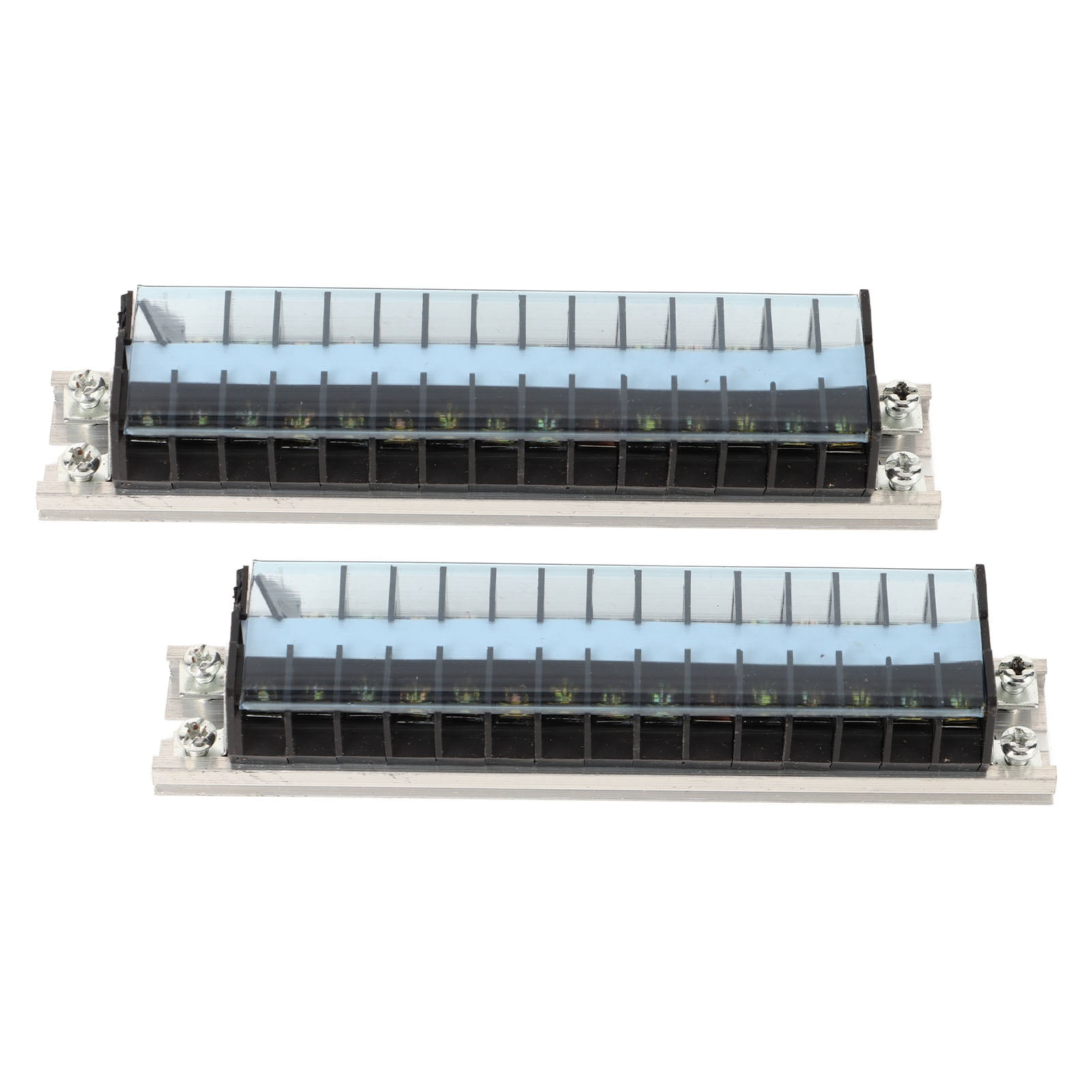 Screw Terminal Block Kit, 660V 15A Dual Rows Wire Barrier Terminal ...