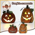 Aximioll 4.72 in. Halloween Creepy Pumpkin Light Ornaments — Witch ...