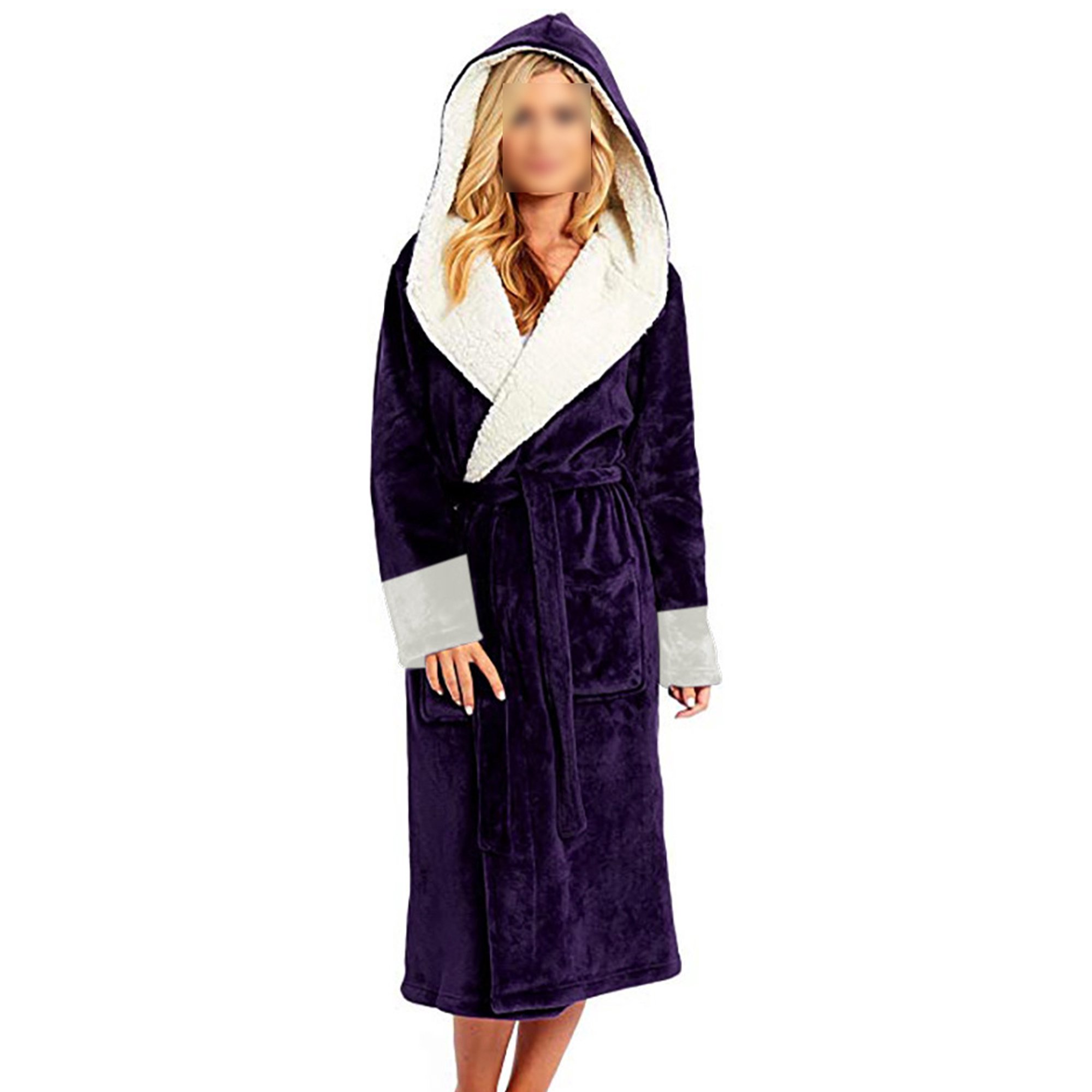 Click here for Fashnice Women Sleepwear Long Sleeve Sherpa Robes... prices