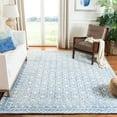 SAFAVIEH Blossom Azura Floral Bordered Area Rug, Blue/Ivory, 10' x 14 ...
