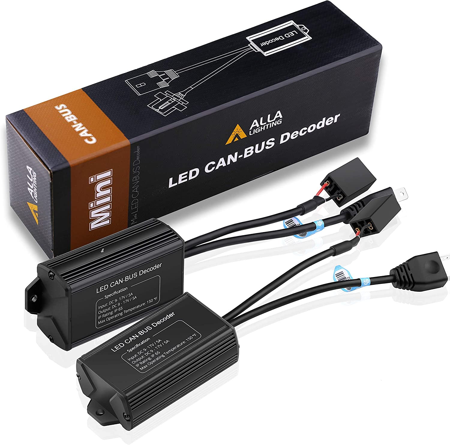 Alla Lighting H7 LED Decoders CAN Bus Error Free for LED Fog Lights ...