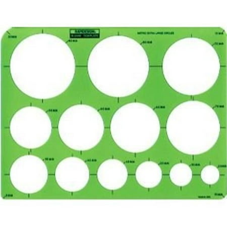 Rapidesign 2440R Metric Extra Large Circles Template - Walmart.ca