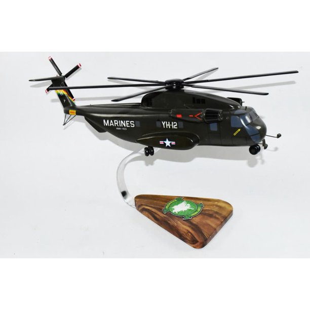 Sikorsky CH-53D Sea Stallion, HMH-463 Pegasus (1970s) Model, 1/74th (16) Scale, Mahogany Model ...
