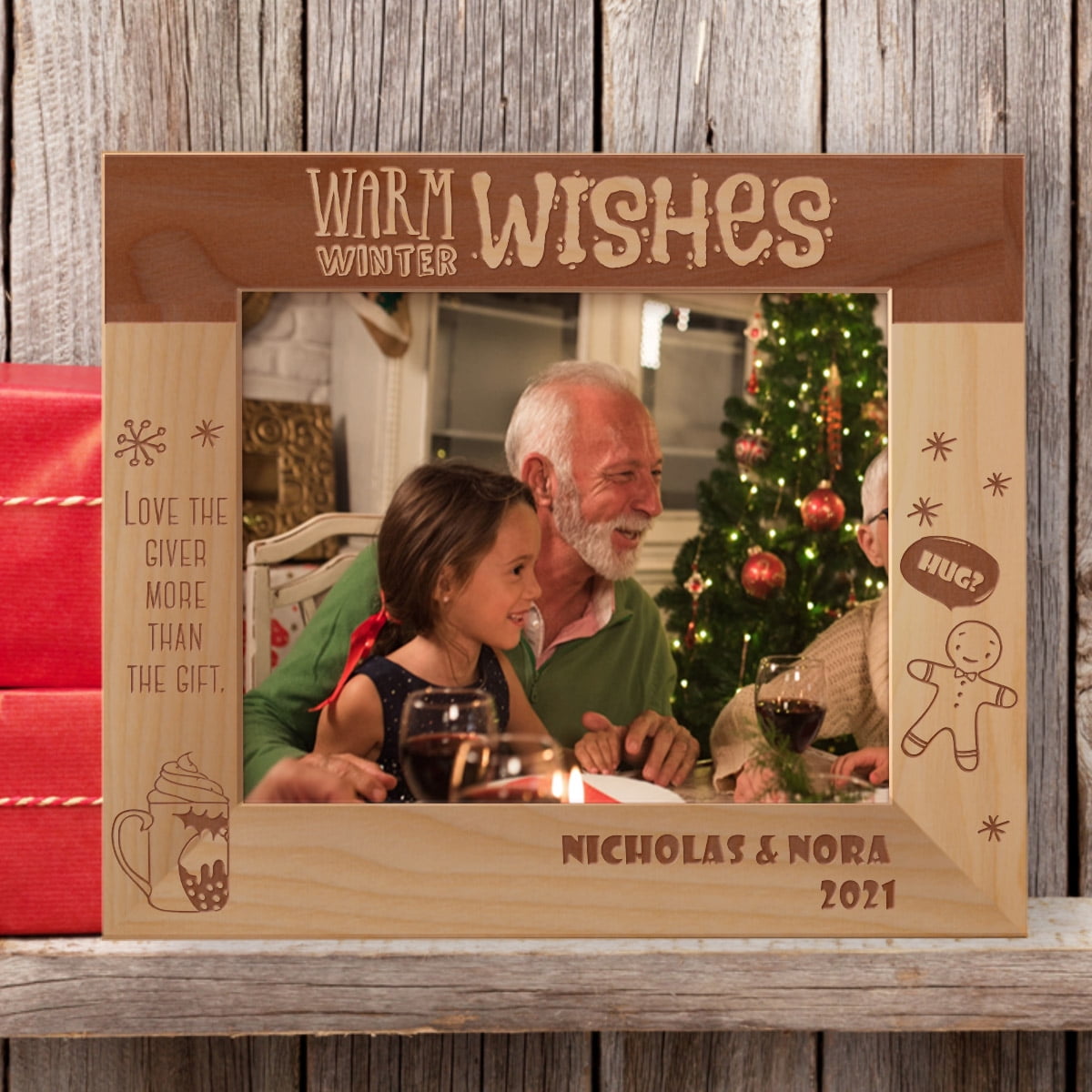Warm Winter Wishes Love The Giver More Than The Gift Personalized ...