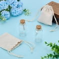 2Sets Tooth Fairy Bag Set 2PCS Transparent Glass Keepsake Bottle with ...