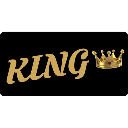 King On Black Photo License Plate | Walmart Canada