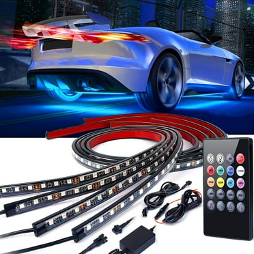 Car Neon Light Kit, iMountek 8 Pods RGB LED Rock Lights with Double ...