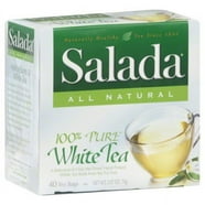 Salada White Tea with 40 Individually Wrapped Tea Bags Per Box (Pack of ...