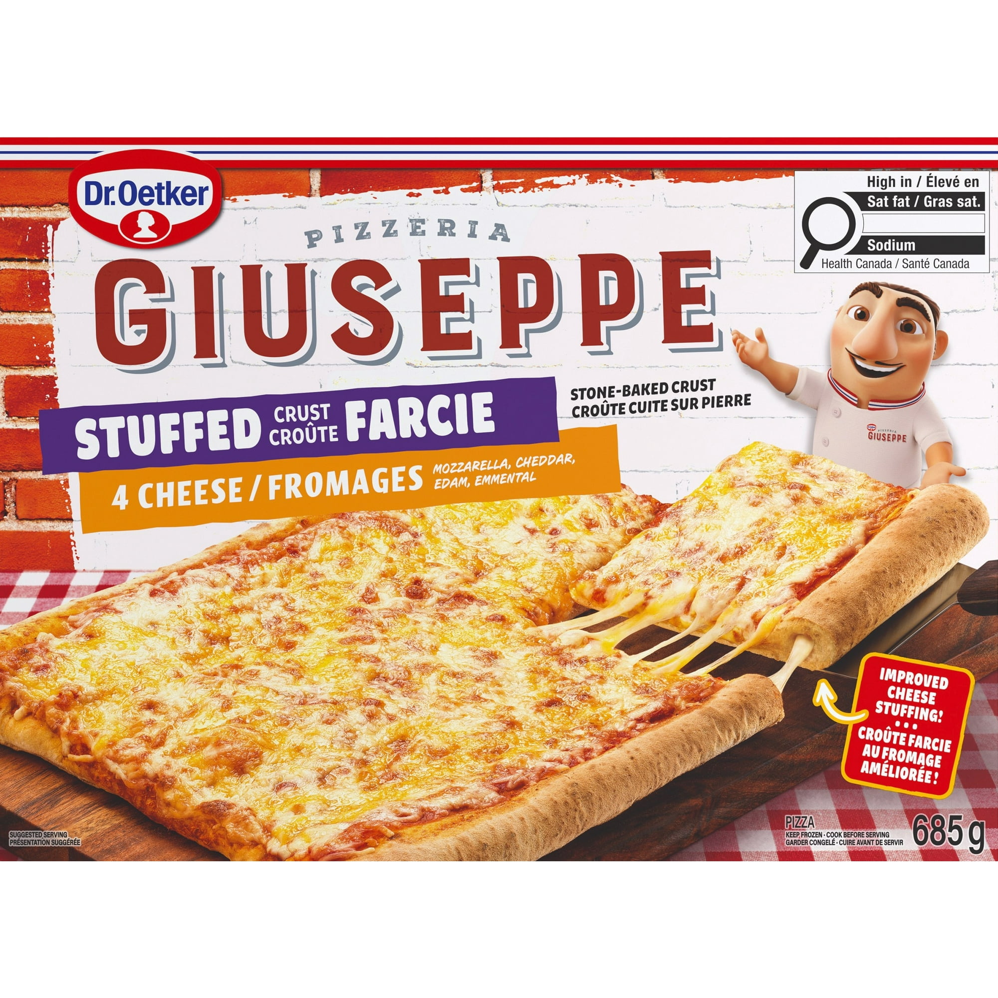 Click here for Dr. Oetker Giuseppe Stuffed Crust 4 Cheese Pizza 6... prices