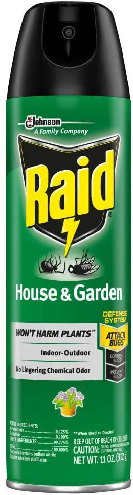Raid House and Garden Aerosol 11 Ounce Pack of 1 - Walmart.com