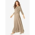 Roaman's Women's Plus Size Lace Popover Gown - Walmart.com