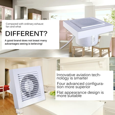 Ventilation Fan Square Silent Exhaust Fan Bedroom Study Wall Fan ...