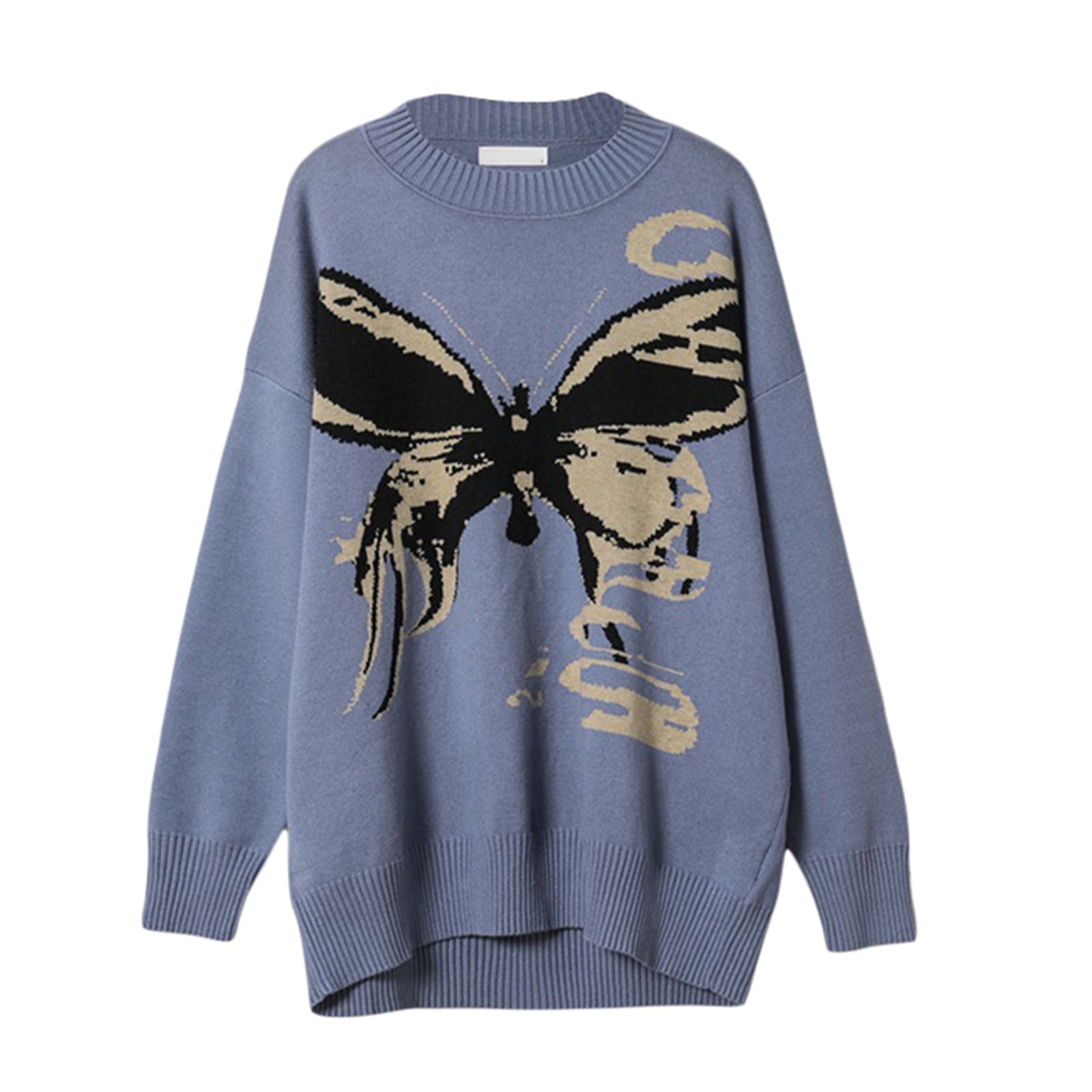 Click here for Faroot Female Sweater  Butterfly Print Round Neck... prices