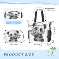 Beach Tote Bag with Waterproof Wet Pocket & Detachable Pouch for Pool ...