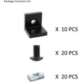 10 Set 25, 10 Series Aluminum Extrusion L Corner Bracket - Heavy Duty ...