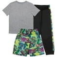 Minecraft Boys 3-Piece Pants Set - Short Sleeve T-Shirt, Shorts ...