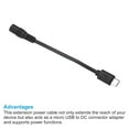 JUNCHI-Micro USB to DC 3.5x1.35mm Extension Cable, 4 Pack Male to ...