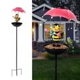 Bird Feeders Art Ornaments Solars Lamp Large Capacity Weather ...