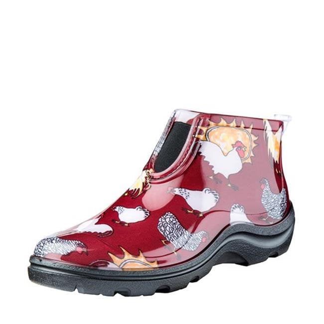 Sloggers 2841CBR08 Size 8 Women Red Barn Chicken Ankle Boot | Walmart ...