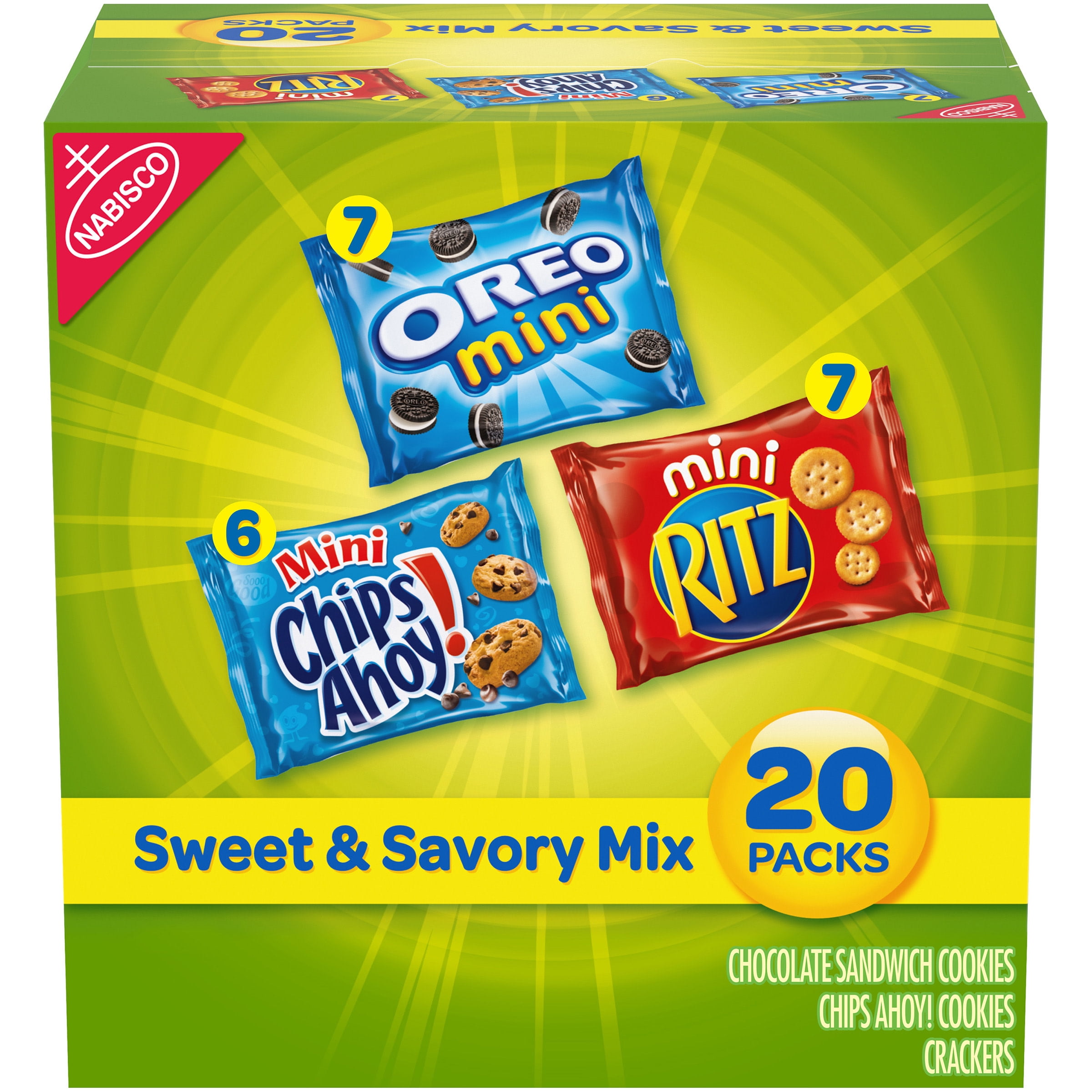 Nabisco Sweet & Savory Mix Variety Pack, OREO Mini Cookies, Mini CHIPS ...