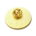 10pcs Alloy Enamel Brooches Enamel Pin Flat Round with Never Give Up ...