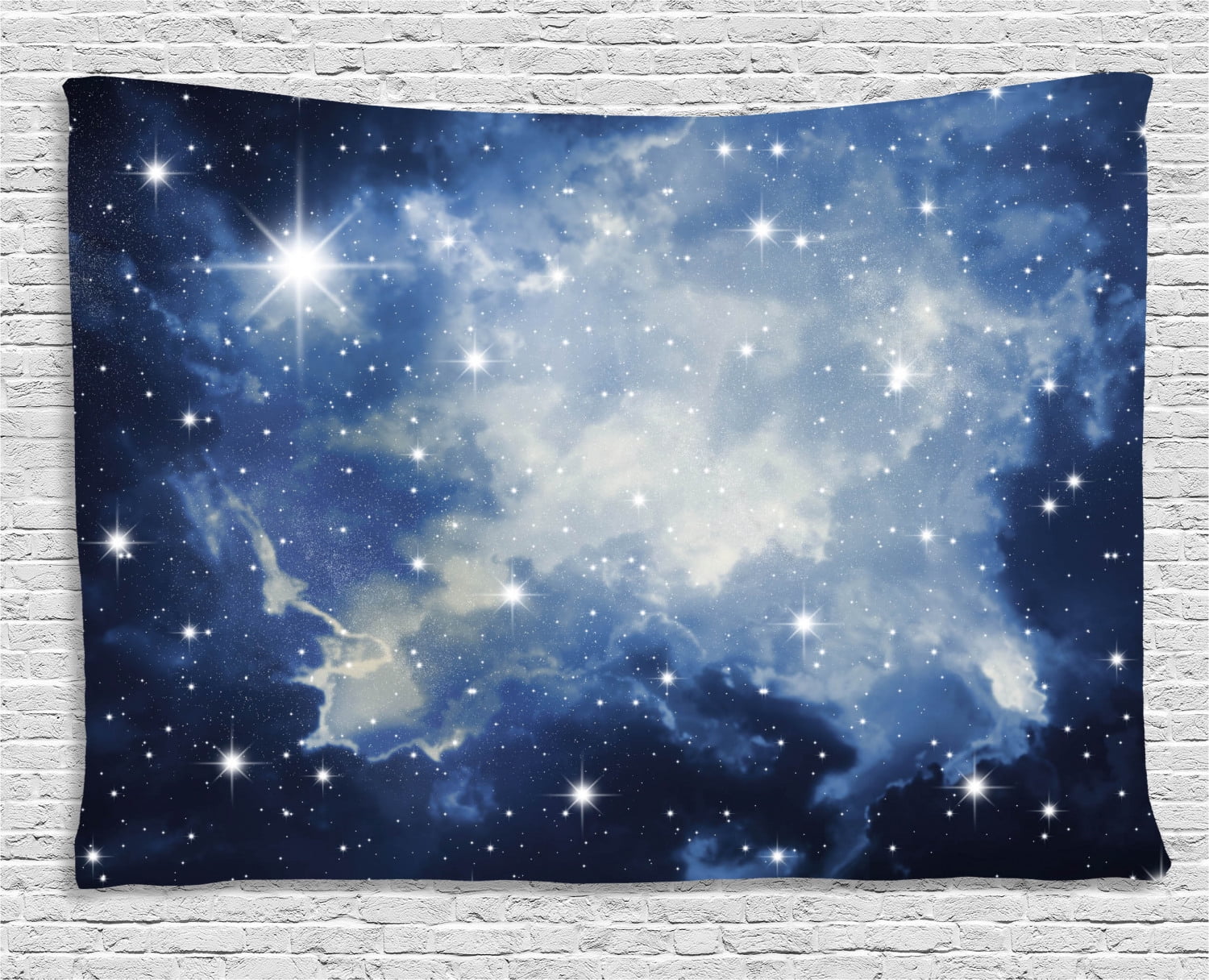 Constellation Tapestry, Blue Galaxies in Night Sky Celestial Image ...