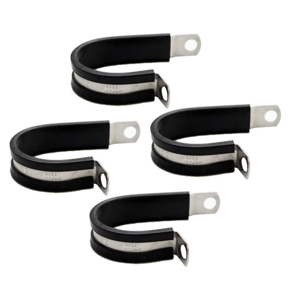 Umpco Boat Hose Loop Clamps S325DG20 | Rubber 1 1/4 Inch (Set of 4 ...