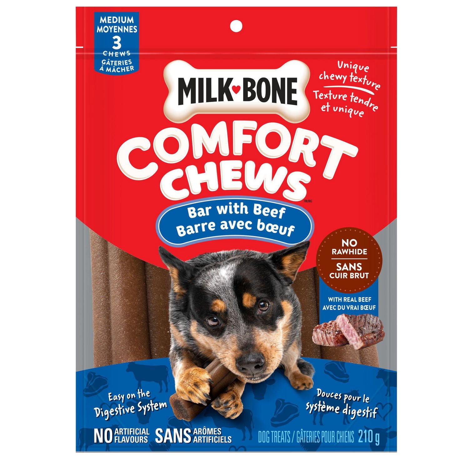 Click here for Milk-Bone Comfort Chews Bar With Beef Medium  Dog... prices
